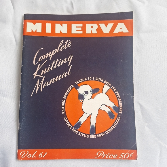 Vintage | Art | Minerva 942 Complete Knitting Manual How To Book Diy ...